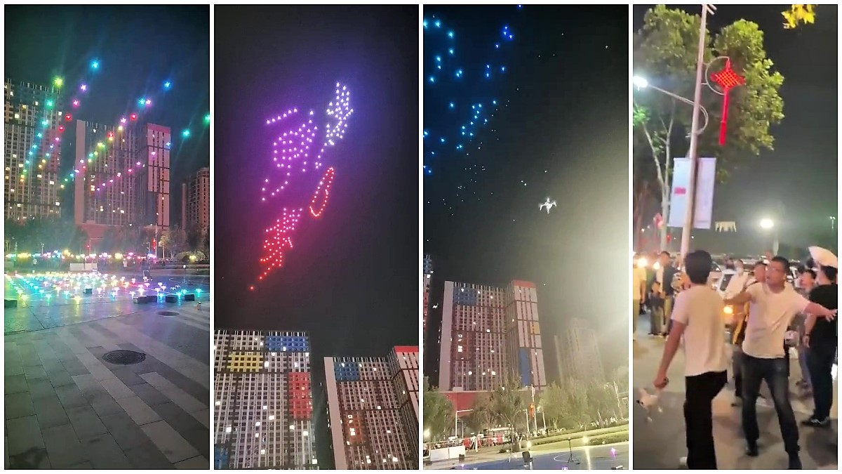 Drones Fall from the Sky During a Failed Light Show in China ...